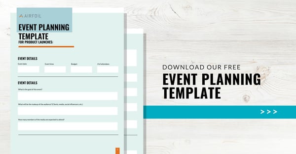 Product Launch Event Planning Template